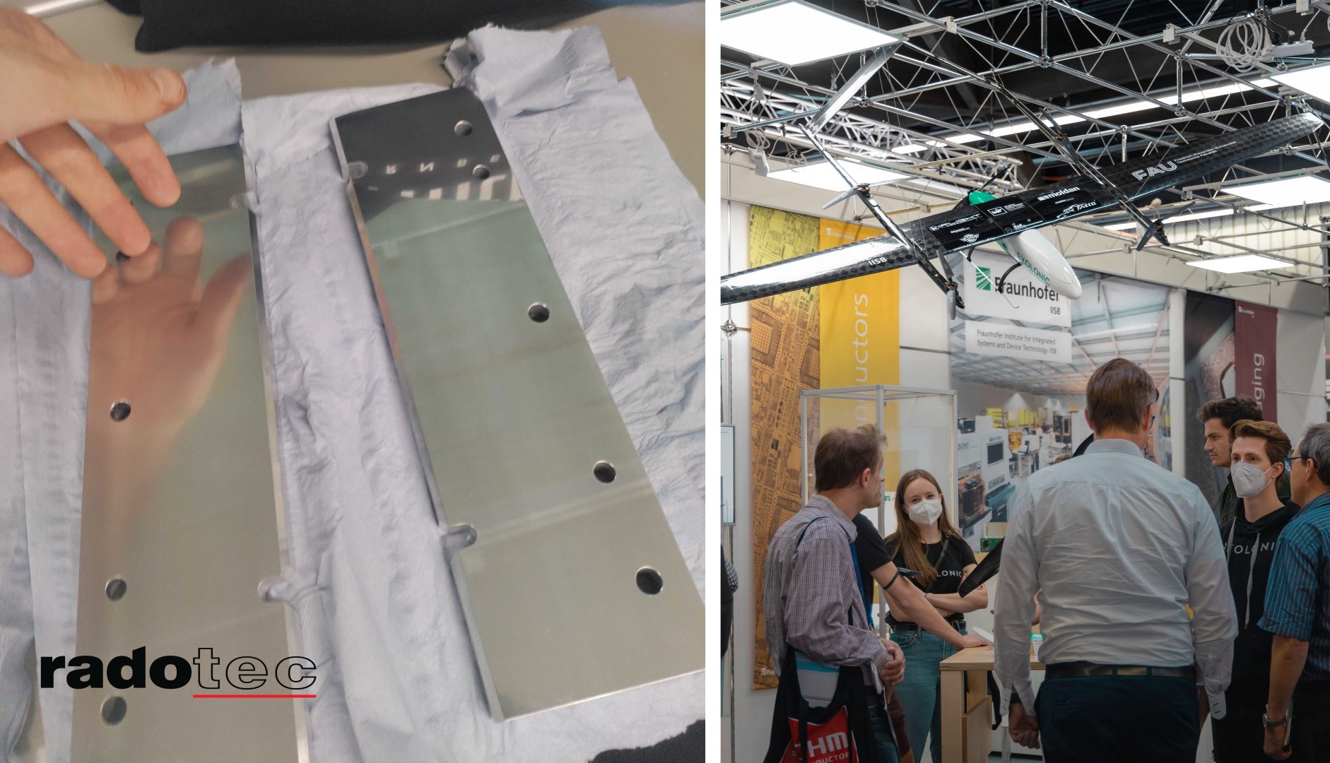 Neue Aluminium-Formen für den Leichtbau der neuen Wettbewerbs-Drohne von Team Evolonic - radotec